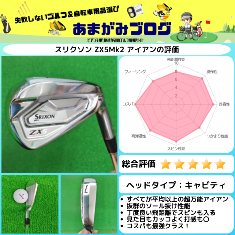 【一度使うと手放せない神アイアン】SRIXONスリクソンのZX5Mk2(マーク2)アイアンを実際に試打したレビューと製品解説！ | あまがみゴルフギアLABO